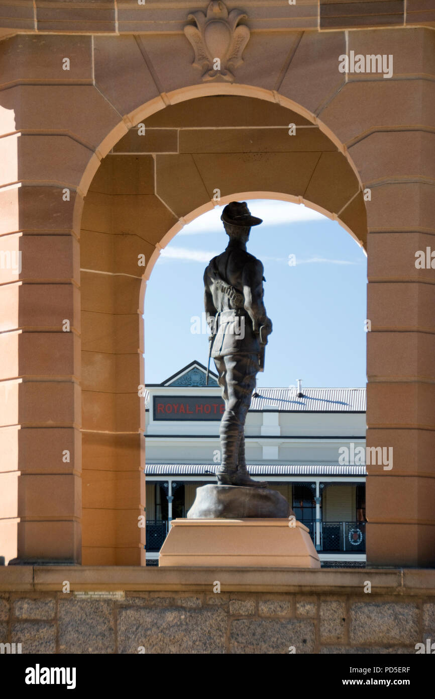 The Boer War Memorial (c. 1910) stands in Kings Parade, the city square ...