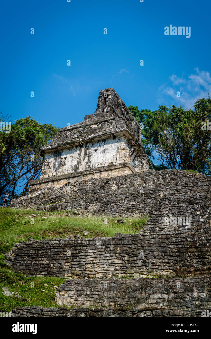 Palenque, Temple of the Sun, Temple of the Cross Complex, ruins of Maya ...