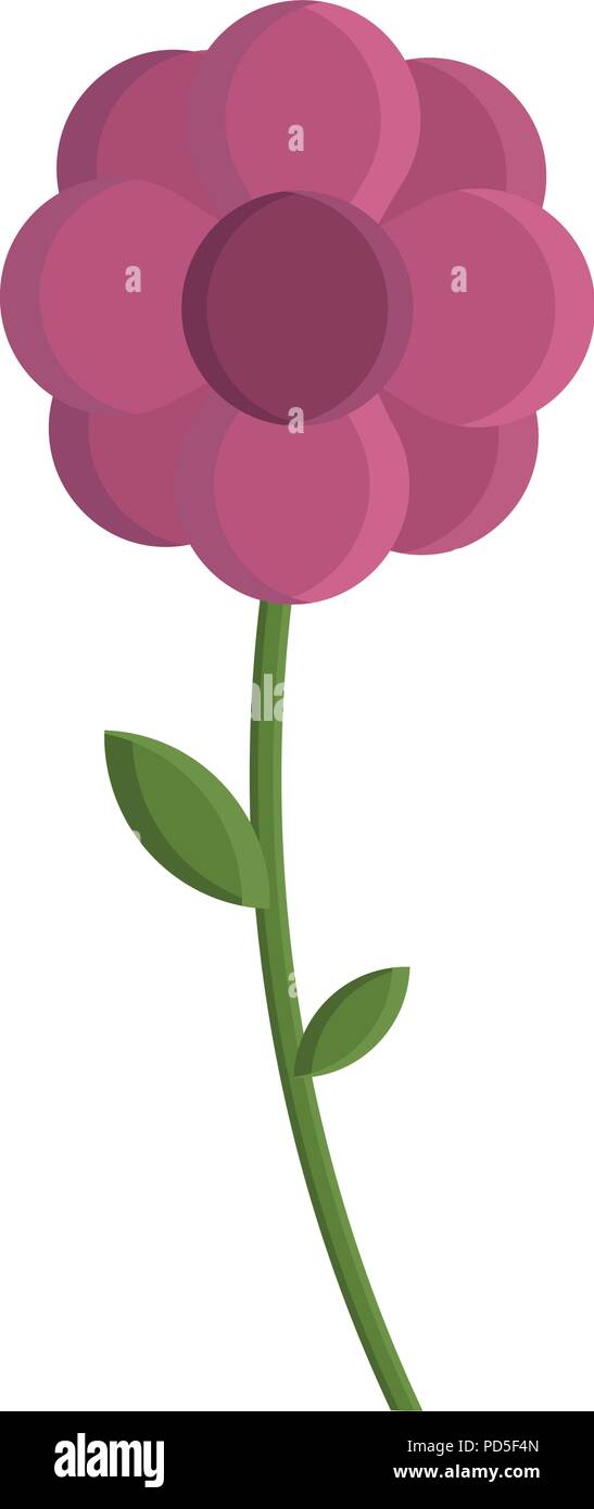 Pink flower icon on a white background Stock Vector Image & Art - Alamy