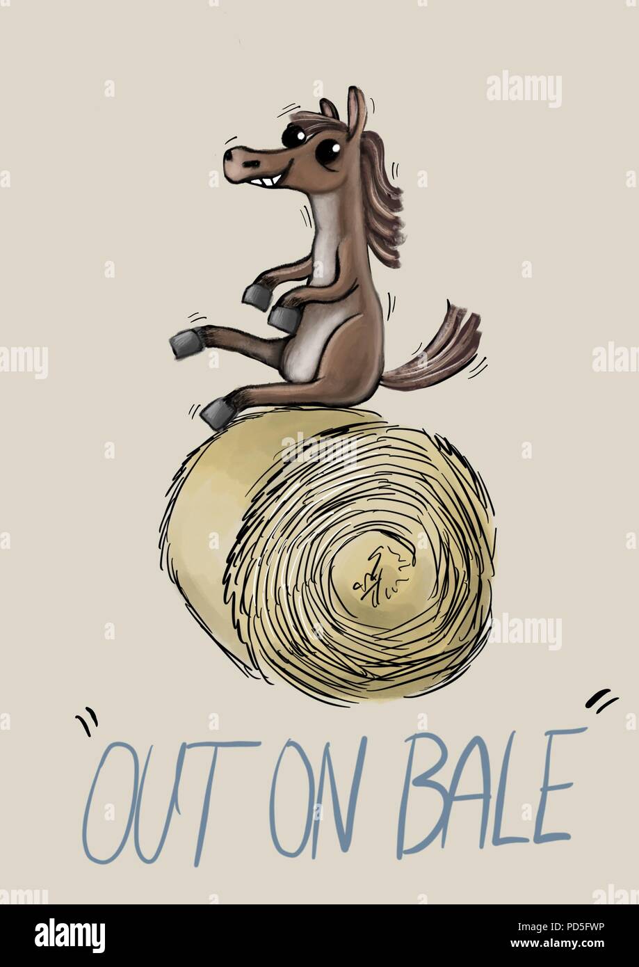out on bale Stock Photo - Alamy