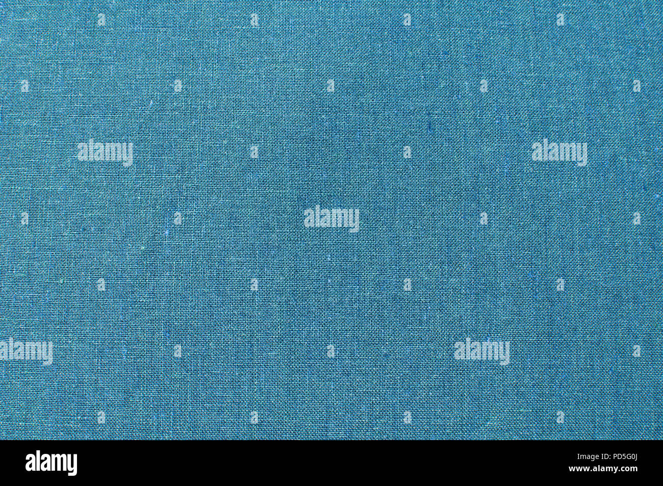 Blue linen fabric texture surface closeup as textile background Stock ...