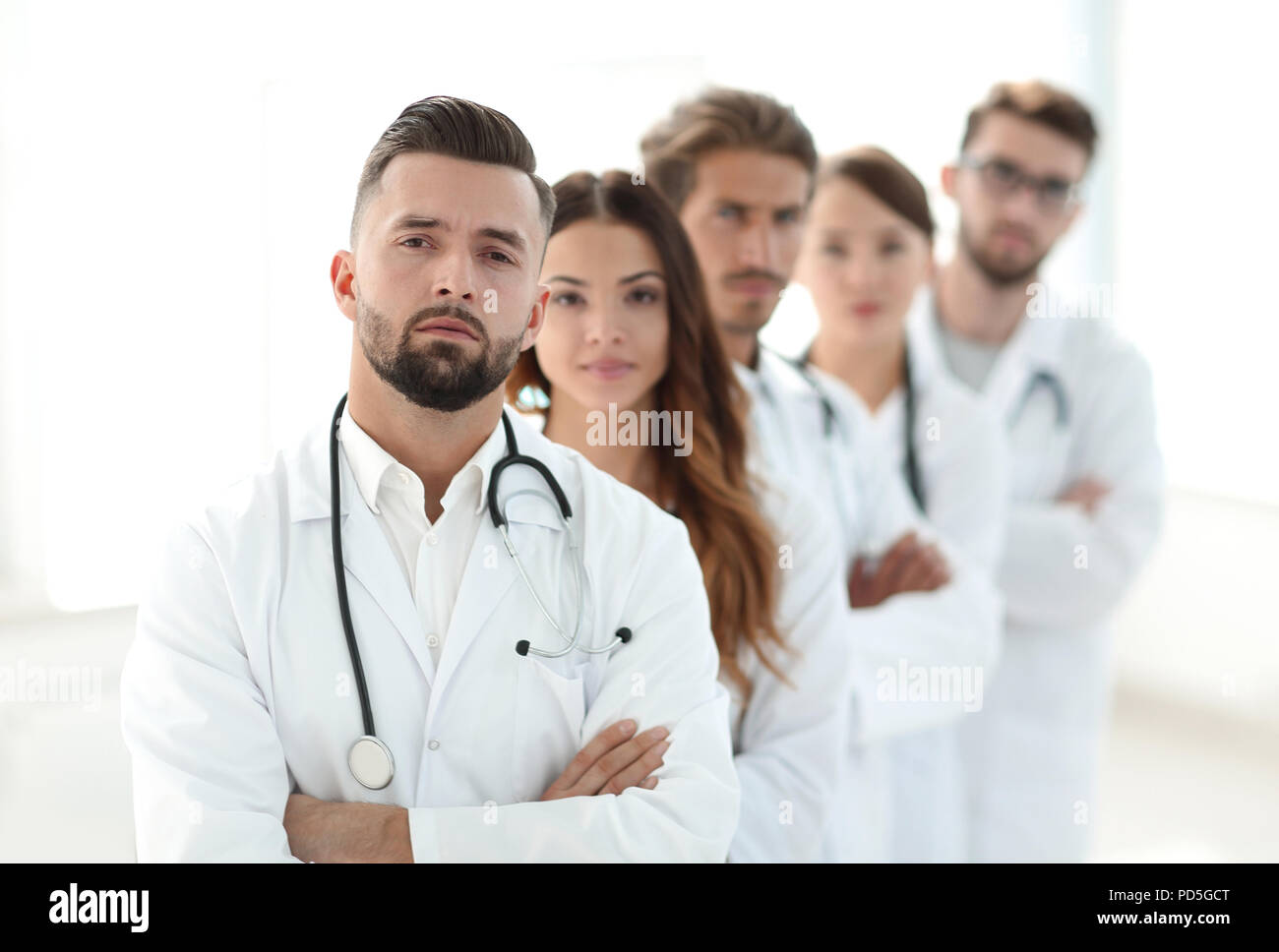 Portrait of medical team standing together Stock Photo - Alamy