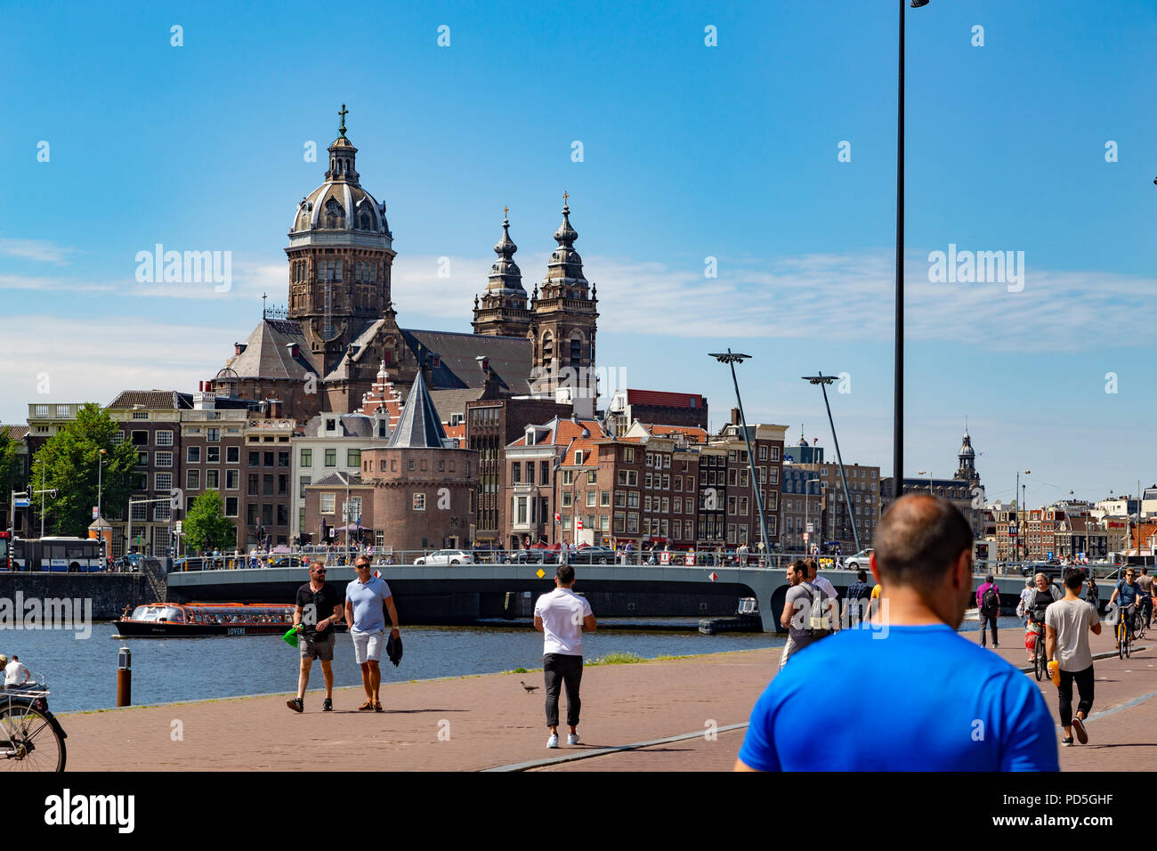 Street view in Amsterdam, Netherlands Stock Photo - Alamy