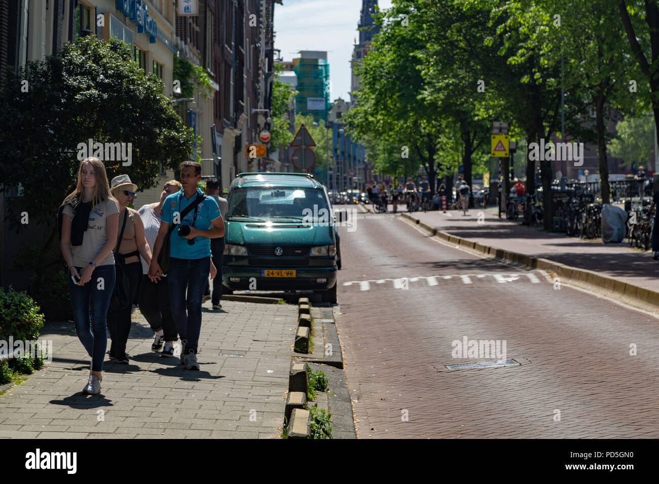 Street view in Amsterdam, Netherlands Stock Photo - Alamy