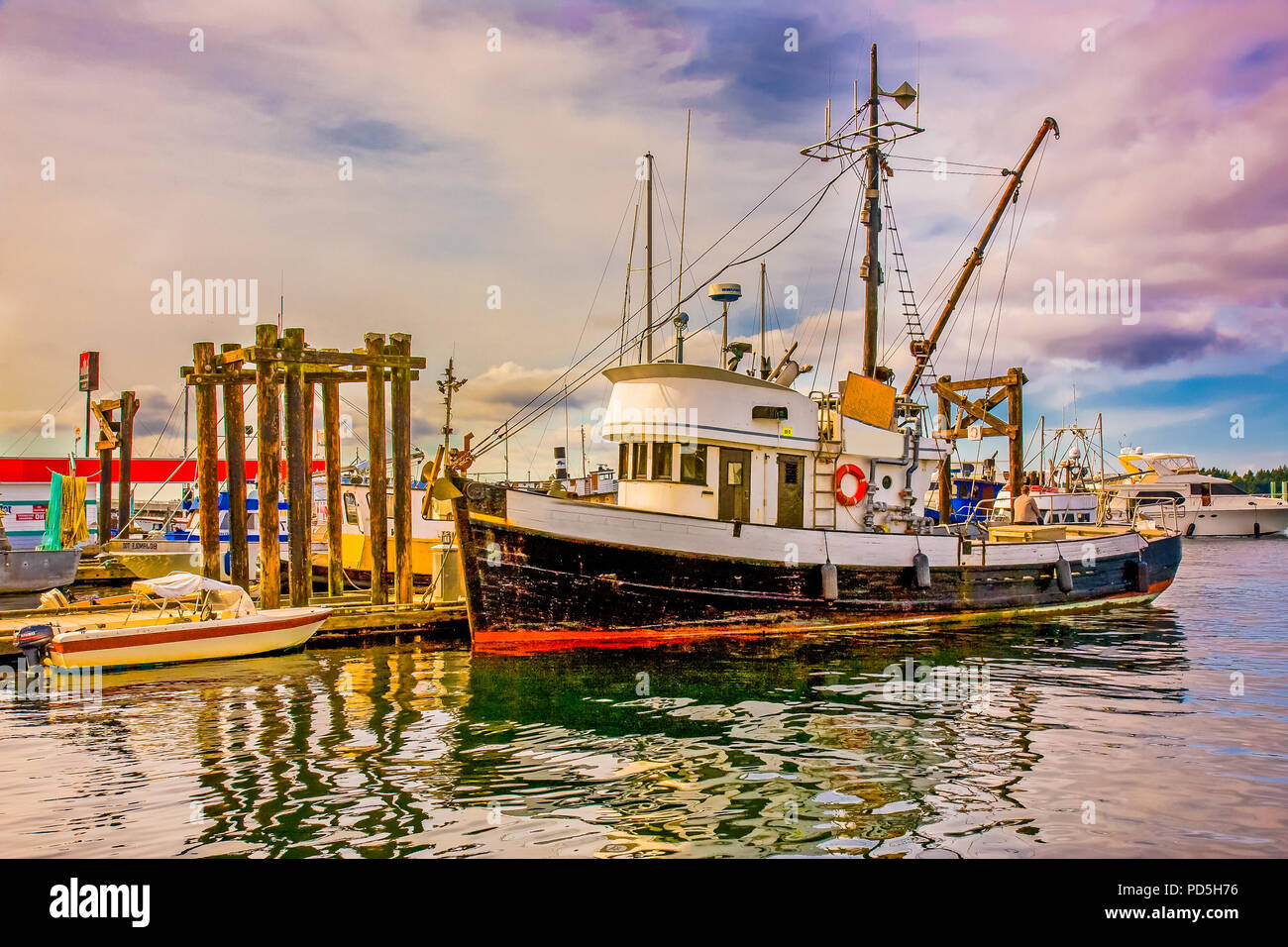 Old fishing trawler hi-res stock photography and images - Alamy