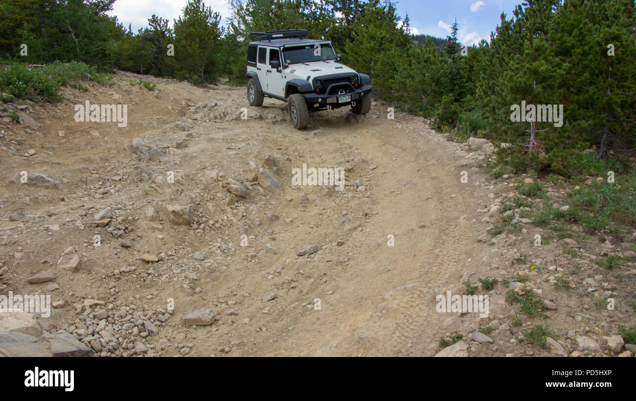 Exploring Yankee Hill in the Jeep Stock Photo - Alamy