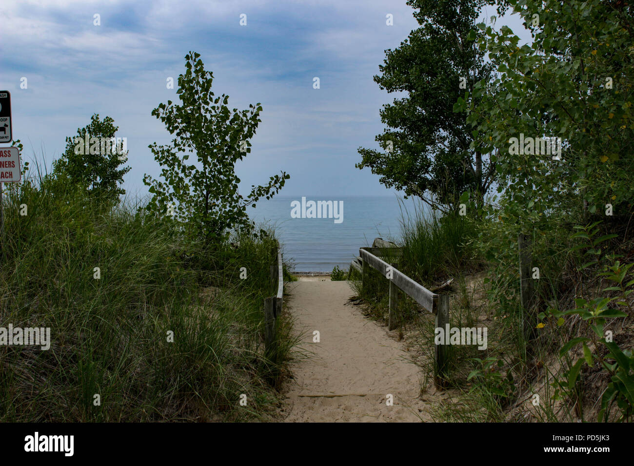 Ipperwash beach in Southwestern Ontario, Canada. A beautiful beach ...