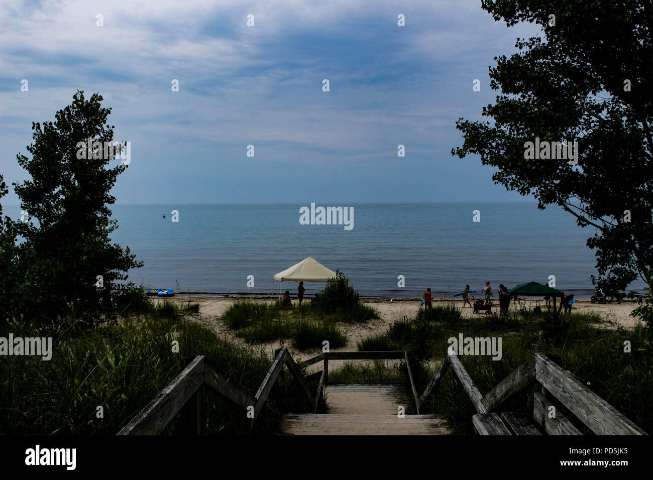 Ipperwash beach in Southwestern Ontario, Canada. A beautiful beach ...