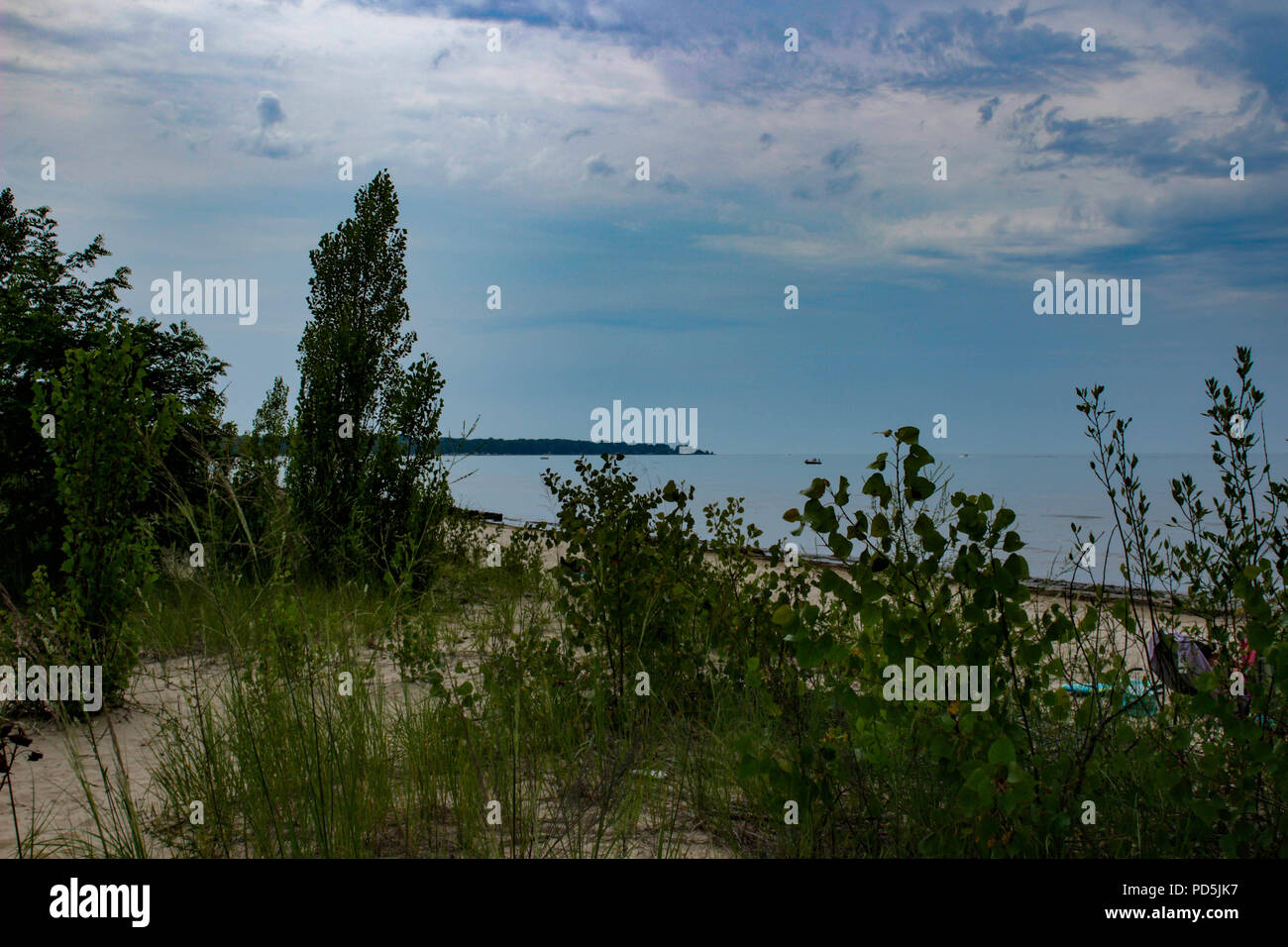 Ipperwash beach in Southwestern Ontario, Canada. A beautiful beach ...