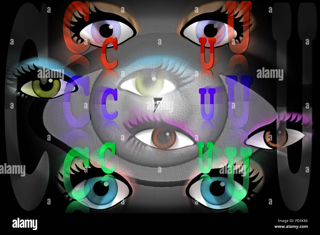 Pairs of eyes look and are watchful, beckoning us all to see clearly ...