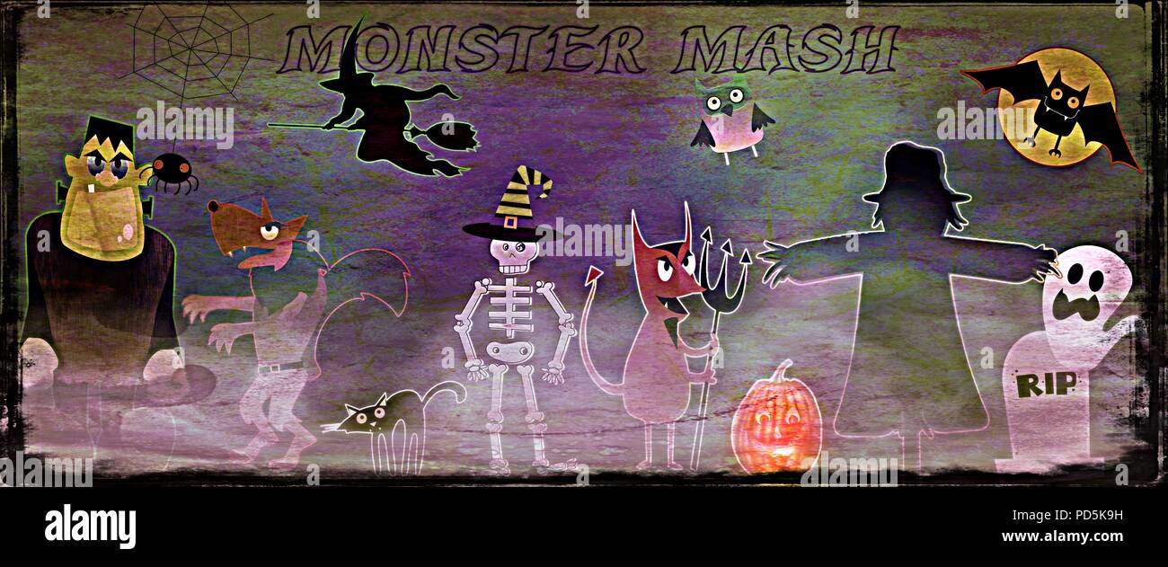 They did the mash, they did the Monster Mash Stock Photo - Alamy