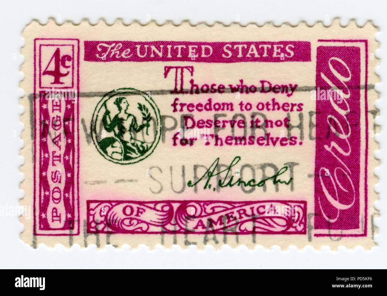 This is a high resolution scan of a vintage stamp Stock Photo - Alamy