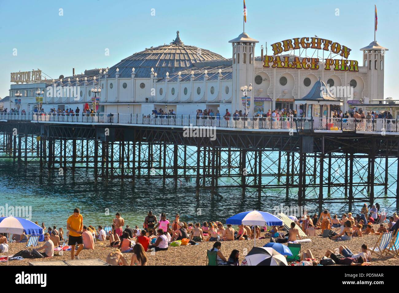 Brighton Seafront summer 2018 Stock Photo - Alamy