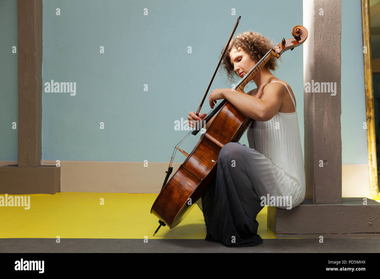 Musicians play string instruments hi-res stock photography and images ...