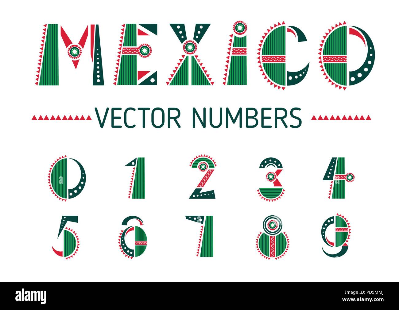 Mexico count Stock Vector Images - Alamy