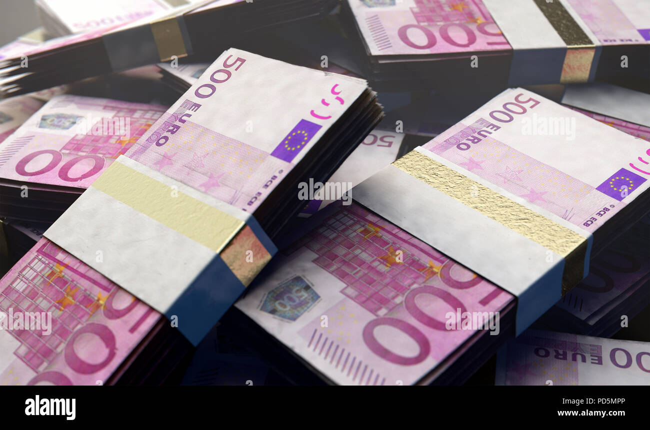 Bundles money euro banknotes hi-res stock photography and images - Alamy