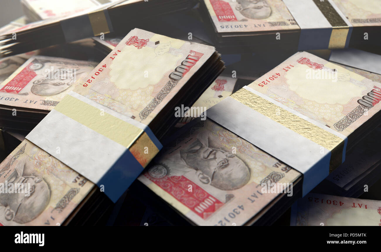 Indian Money 1000 Rupees Bundles