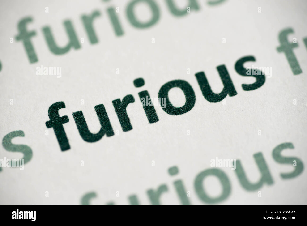 Furious letter hi-res stock photography and images - Alamy