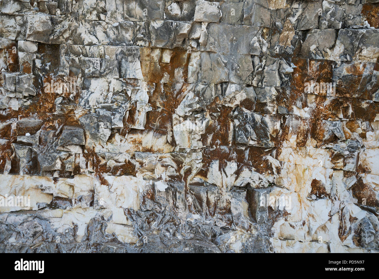 Chalk cliff layer texture Stock Photo - Alamy