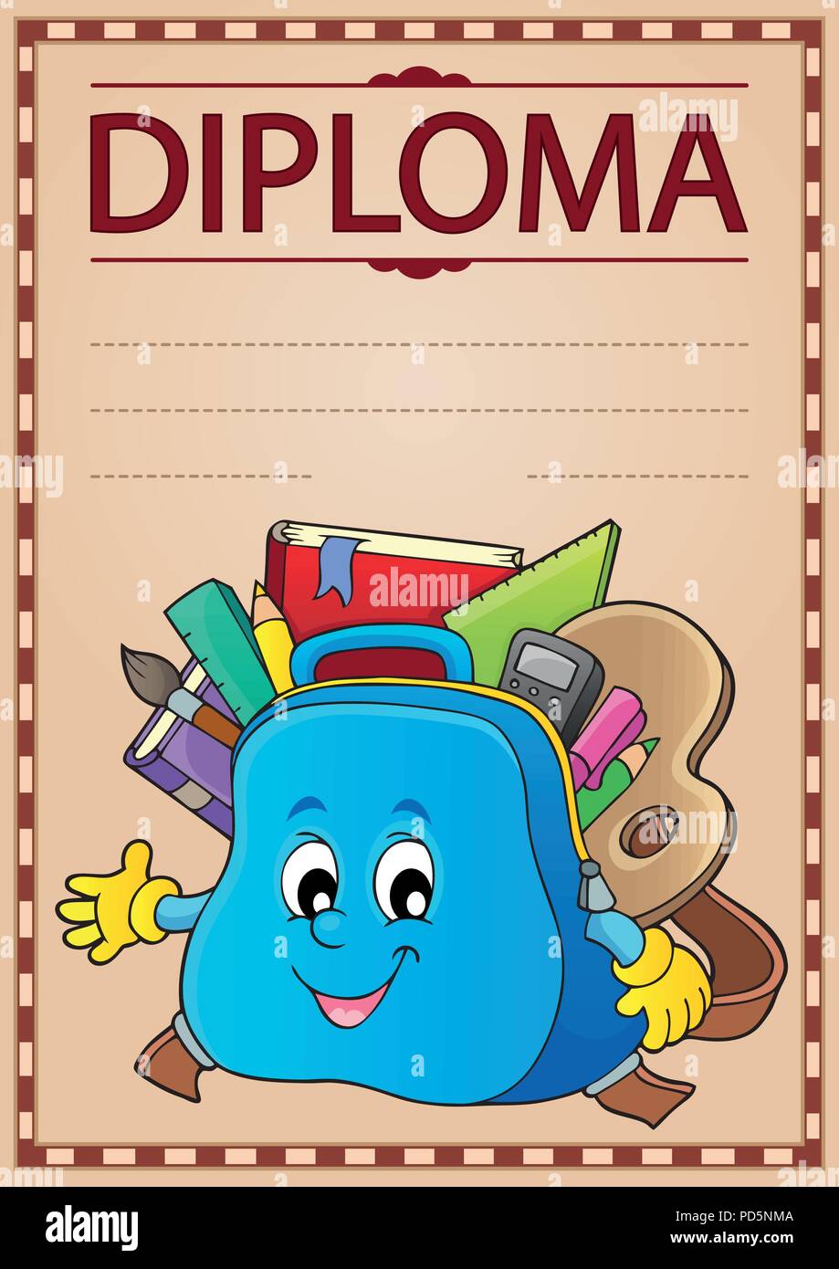 Diploma design image 3 - eps10 vector illustration Stock Vector Image ...