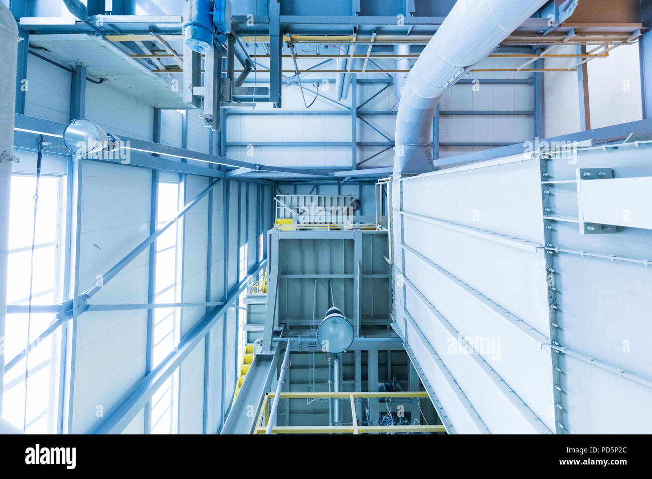 Manufacturing factory, wide-focus lens Stock Photo - Alamy