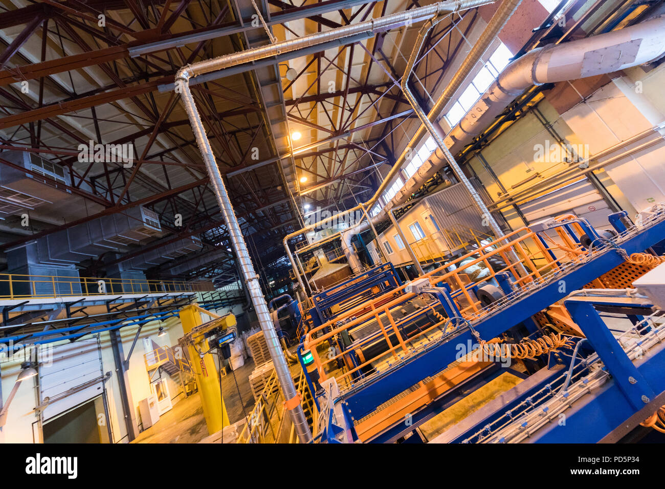 Manufacturing factory, wide-focus lens Stock Photo - Alamy