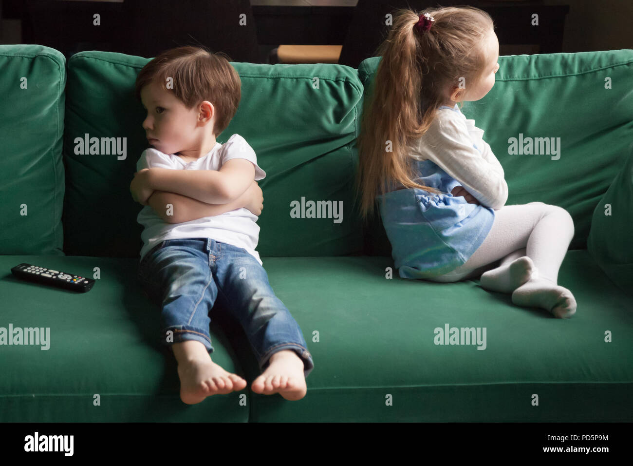 Angry girl ignoring preschool hi-res stock photography and images - Alamy