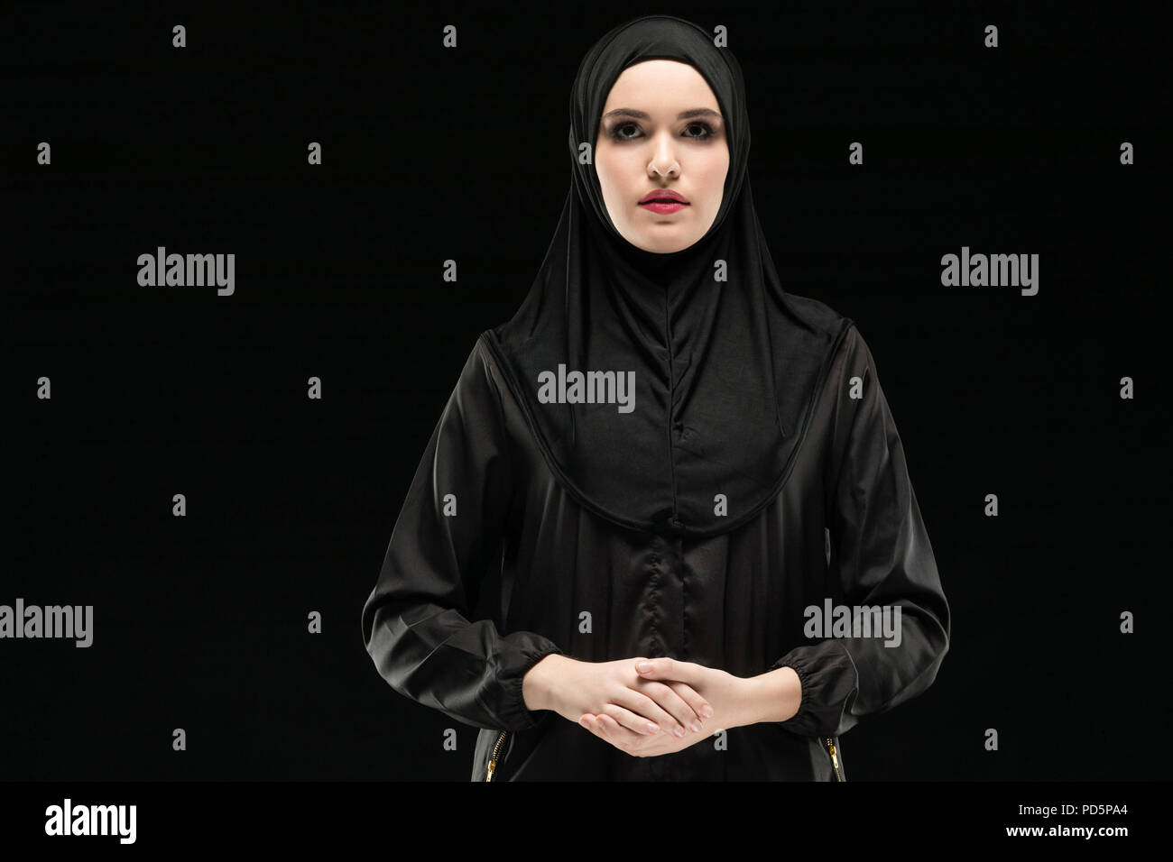 Portrait of young Muslim woman in traditional clothes Stock Photo - Alamy