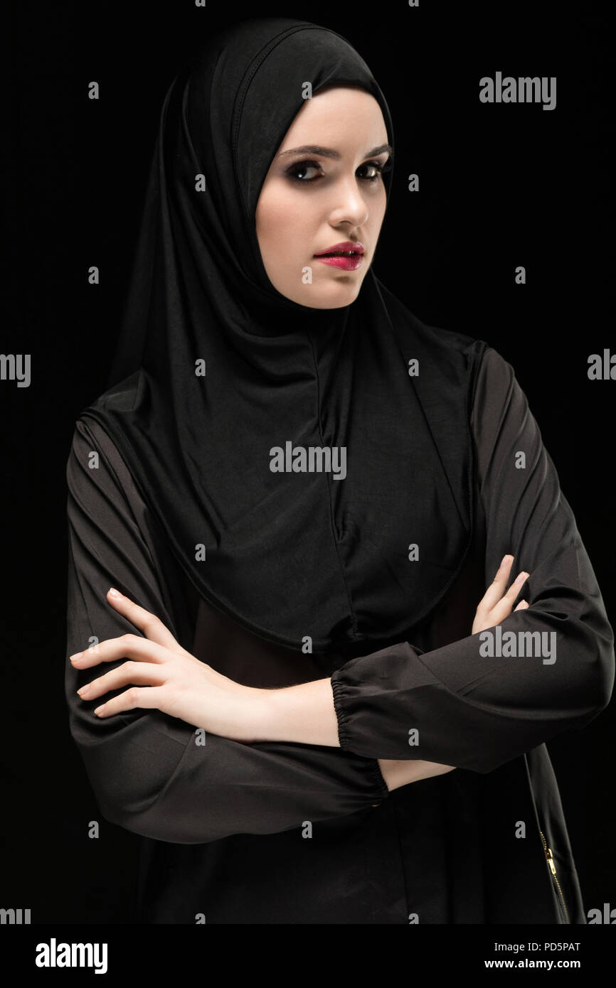 Portrait of young Muslim woman in traditional clothes Stock Photo - Alamy
