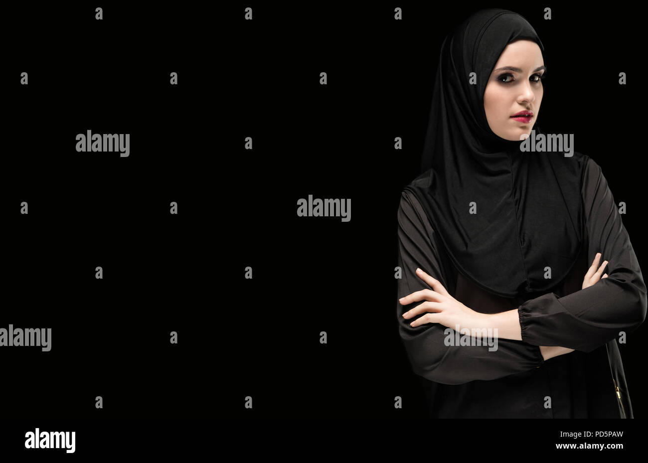 Portrait of young Muslim woman in traditional clothes Stock Photo - Alamy