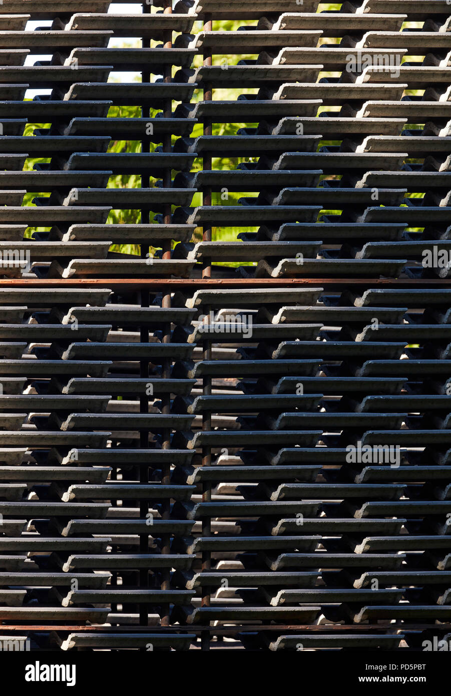 Stacked tiles detail with shadow. Serpentine Summer Pavilion 2018 ...