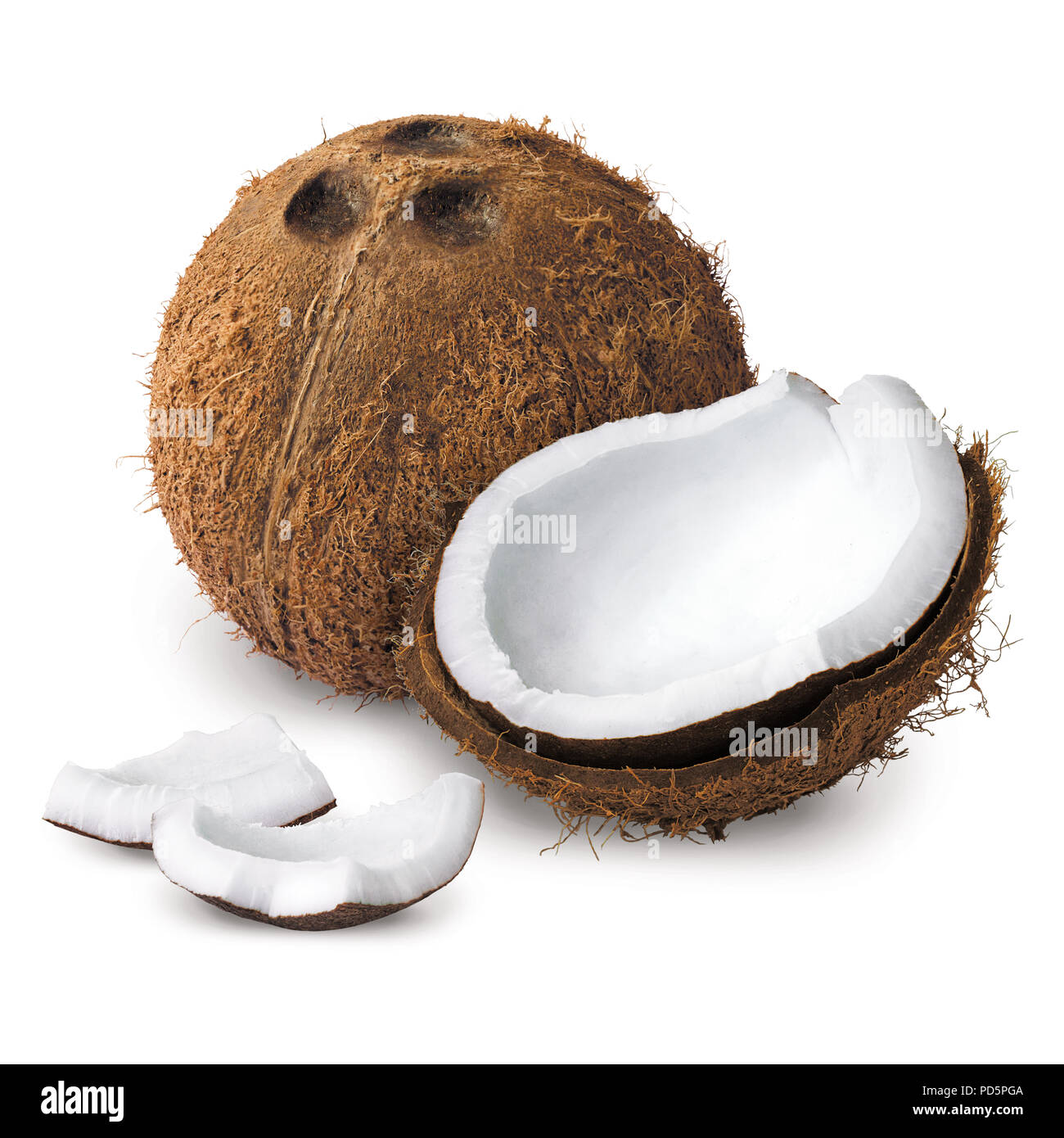 Fresh peeled coconut hi-res stock photography and images - Alamy