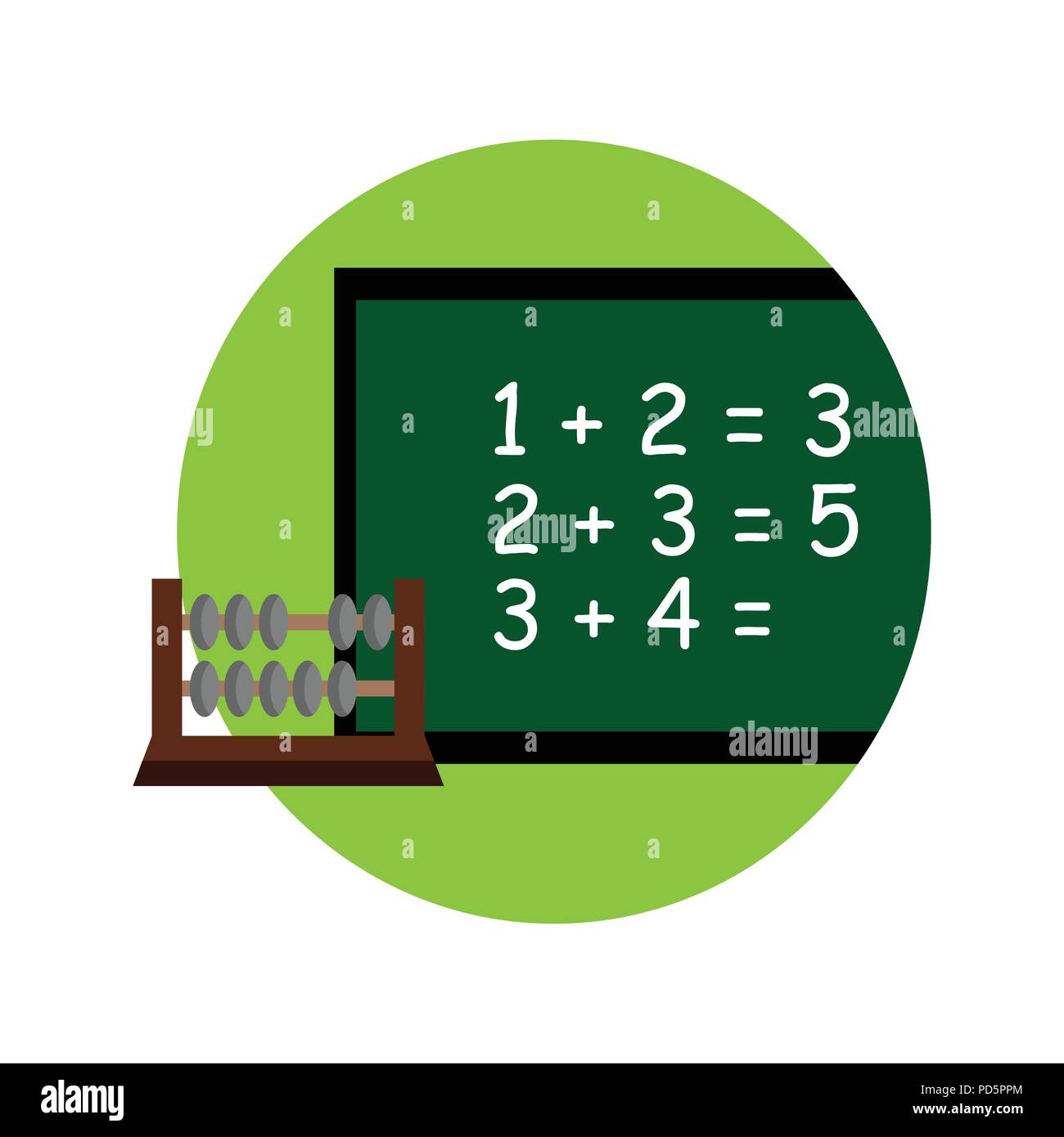 School Board Math Vector Illustration Graphic Design Stock Vector Image ...