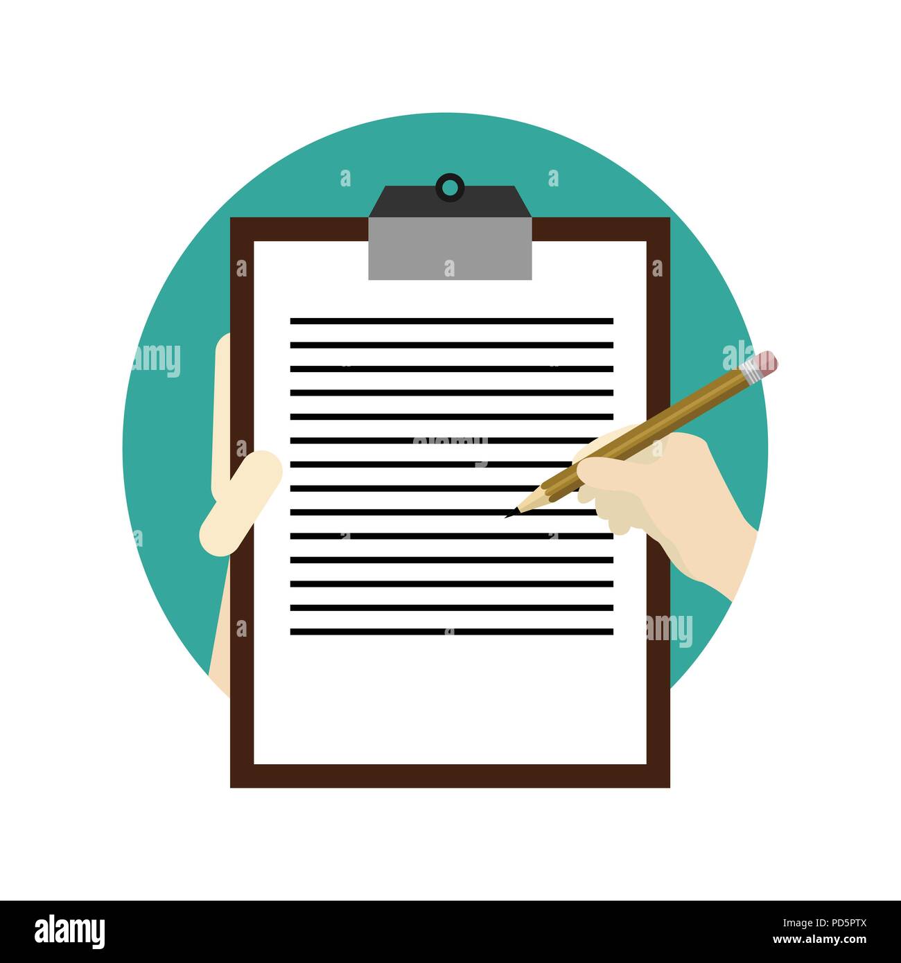 Write Note School Activity Vector Illustration Graphic Design Stock ...