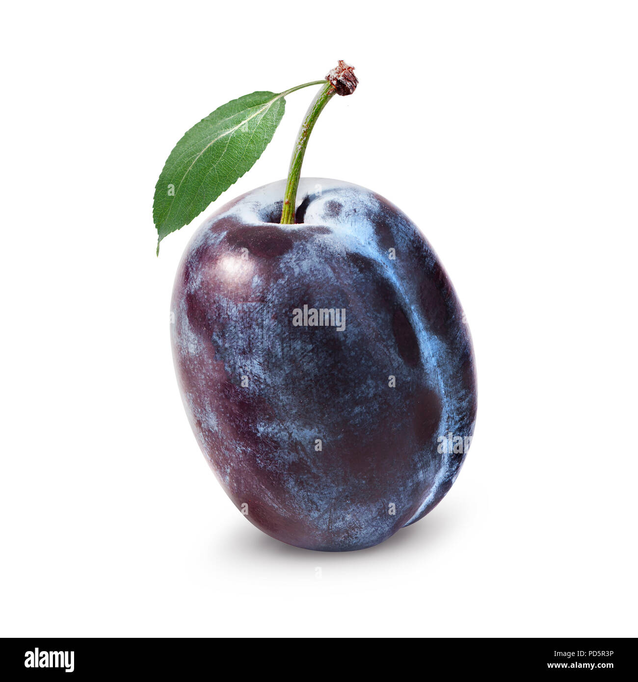 Fresh ripe plum prunes Cut Out Stock Images & Pictures - Alamy