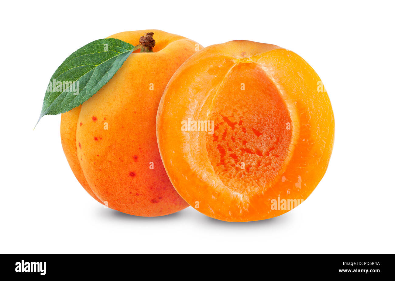 Sliced yellow apricot path hi-res stock photography and images - Alamy