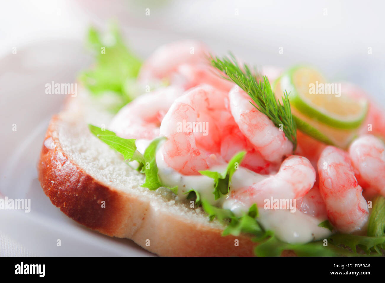Prawn mayonnaise sandwich hi-res stock photography and images - Alamy