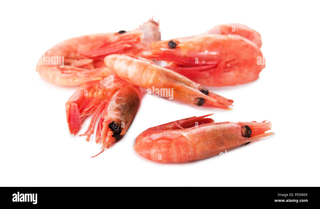 Peeled cooked shrimp boiled Cut Out Stock Images & Pictures - Alamy