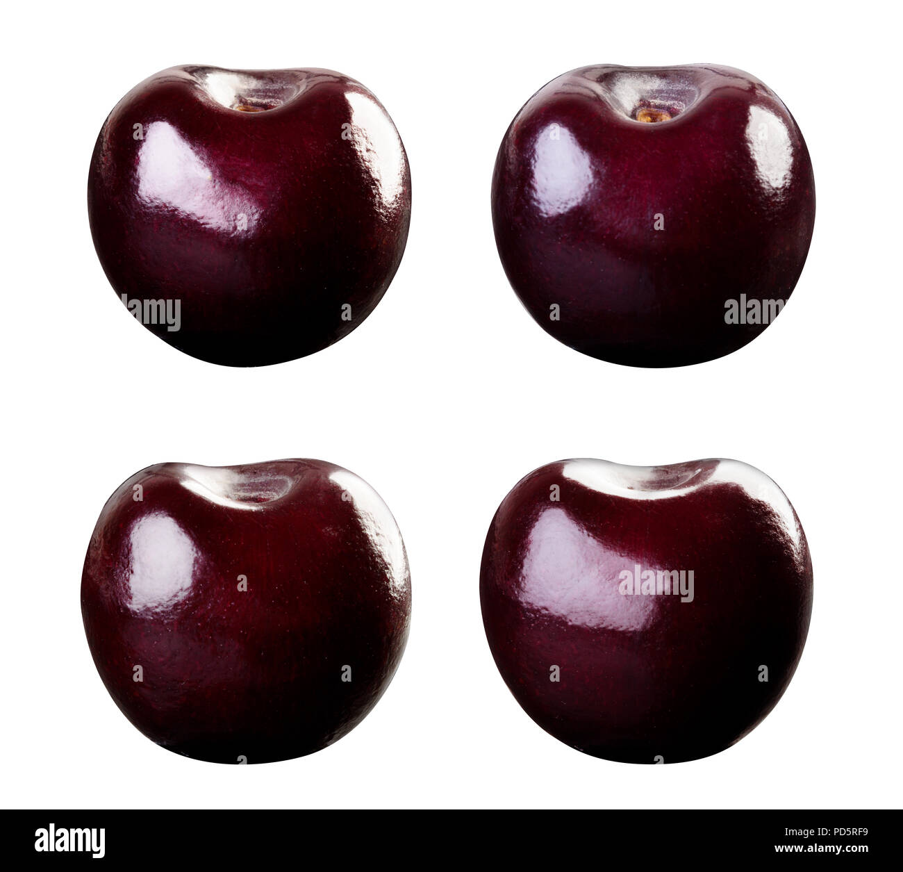 One cherry isolated on white background Stock Photo - Alamy