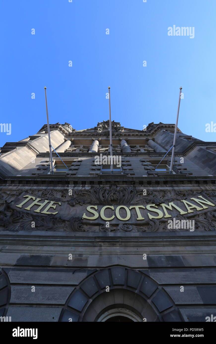 Exterior of the Scotsman hotel Edinburgh Scotland July 2018 Stock Photo ...