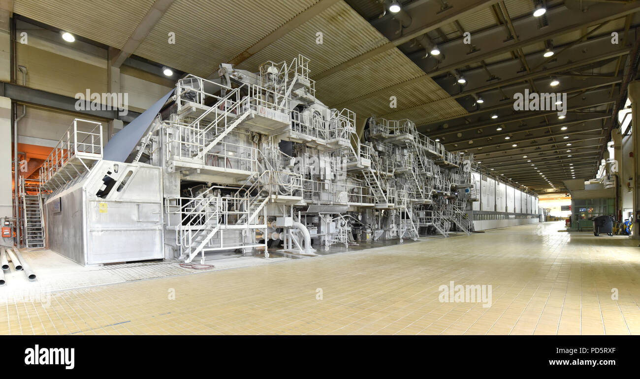 machines for the production of paper rolls for further processing in a ...