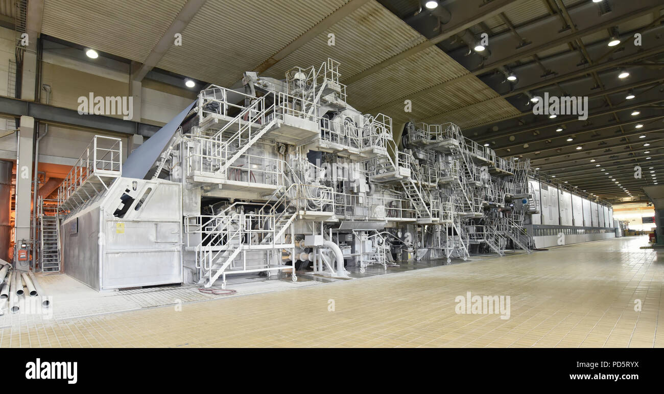 machines for the production of paper rolls for further processing in a ...