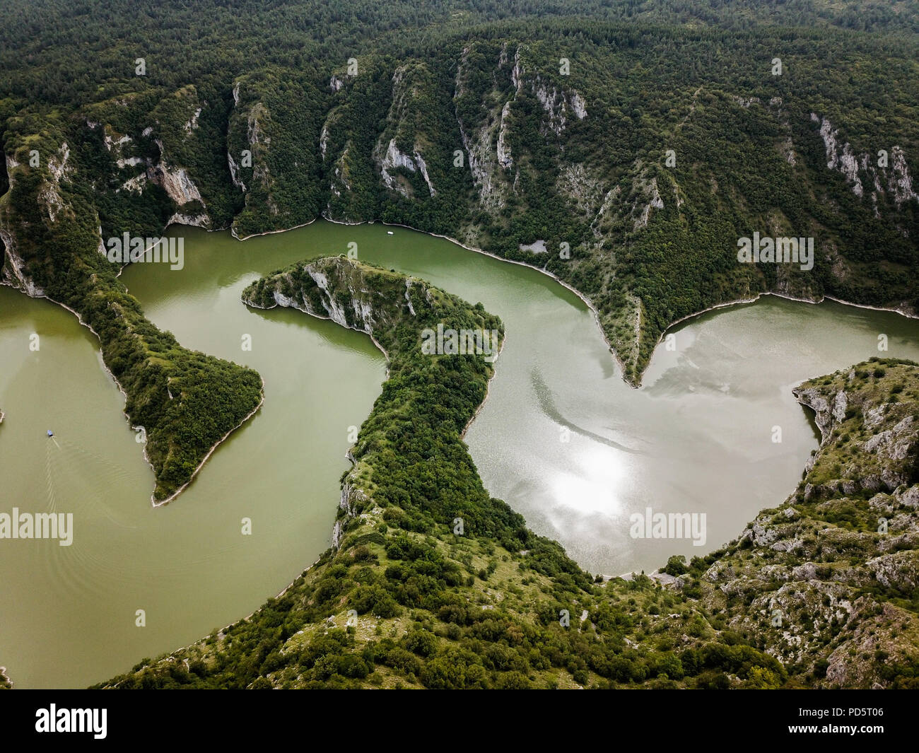 The Uvac Gorge in southern Serbia is especially known for entrenched ...