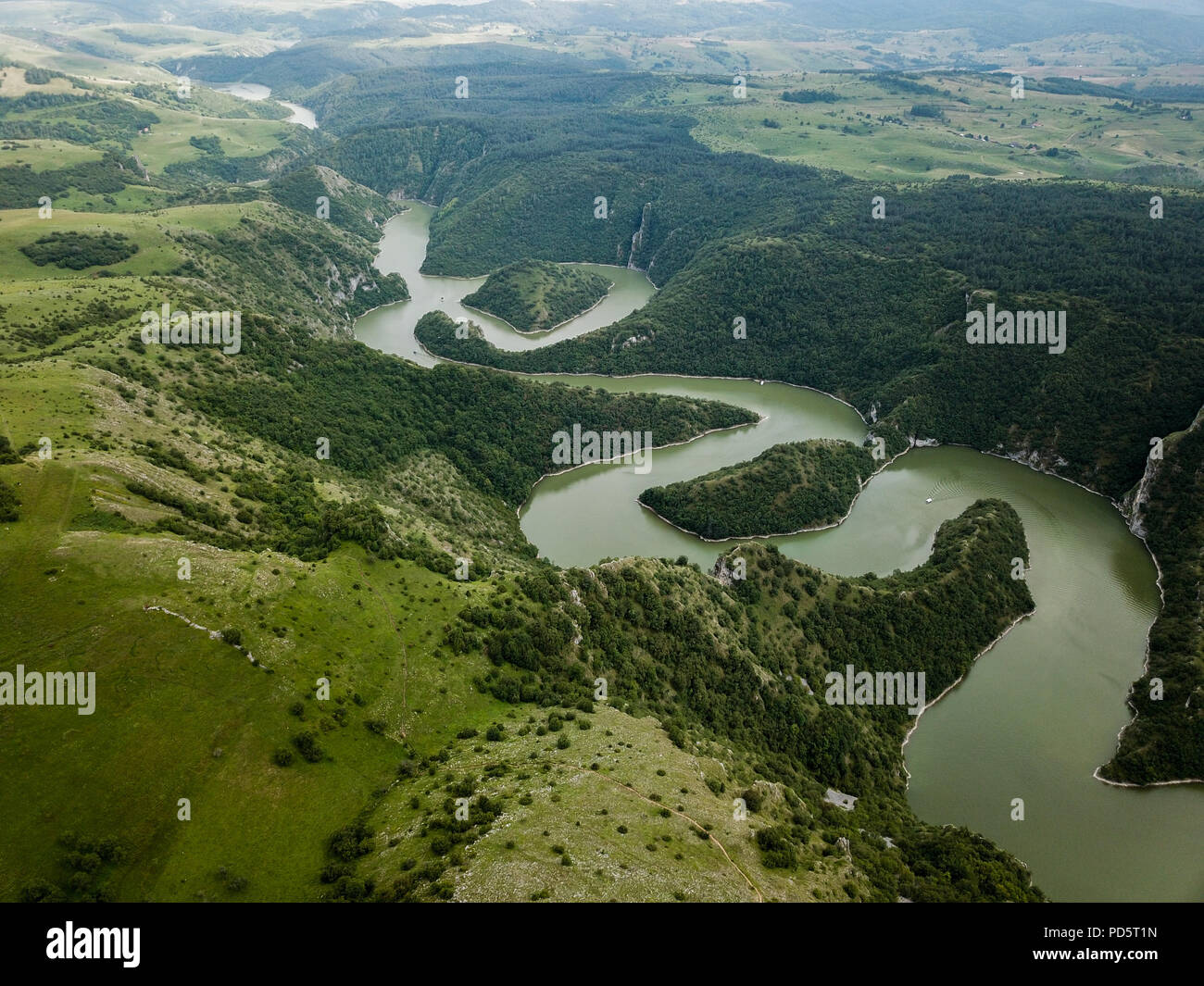 The Uvac Gorge in southern Serbia is especially known for entrenched ...