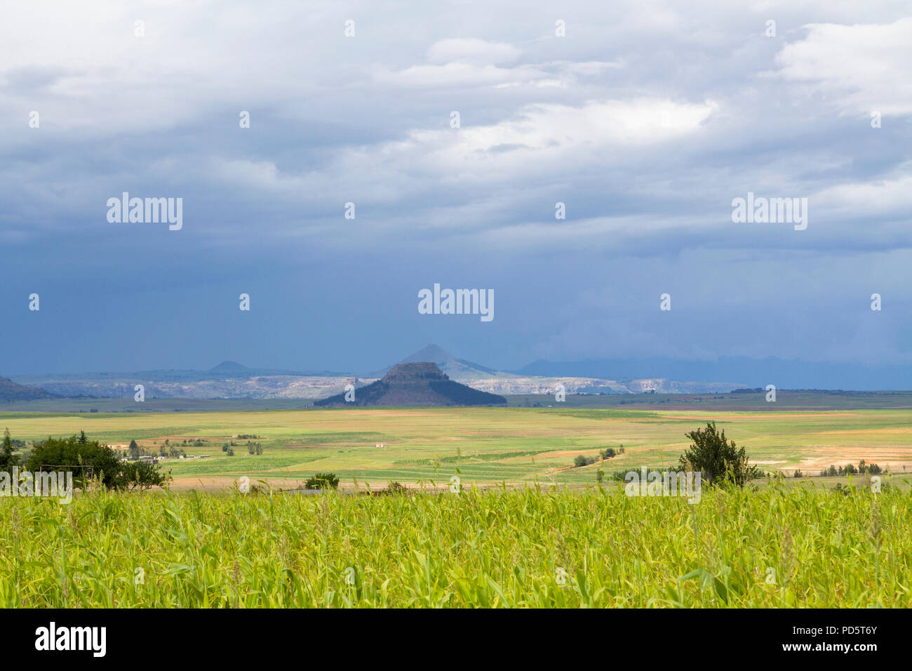 Landscape in Lesotho Stock Photo - Alamy