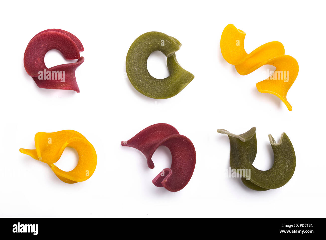 Handmade multi-colored paste on a white background close-up Stock Photo ...