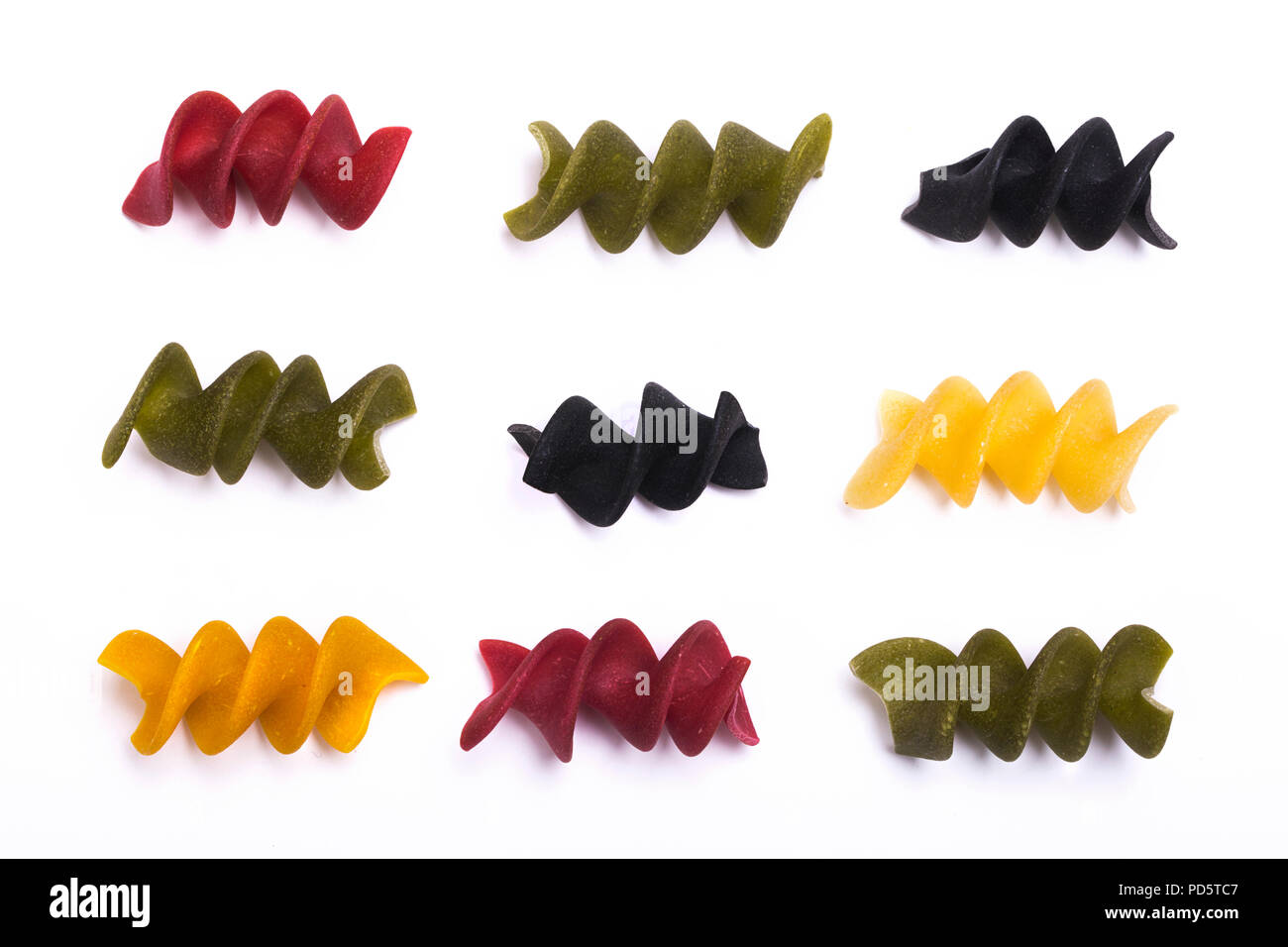 Handmade multi-colored paste on a white background close-up Stock Photo ...