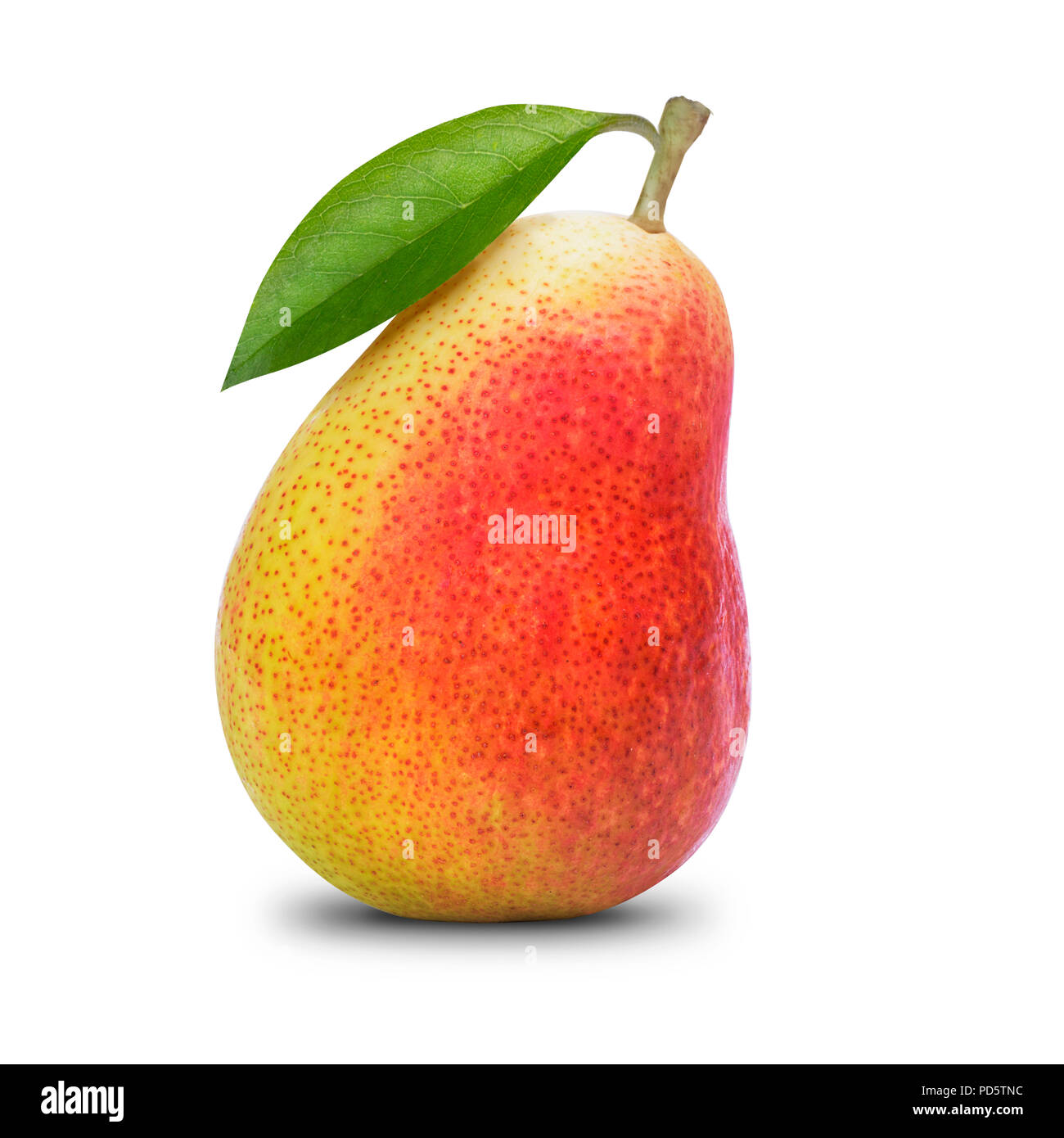One pear isolated on white background Stock Photo - Alamy