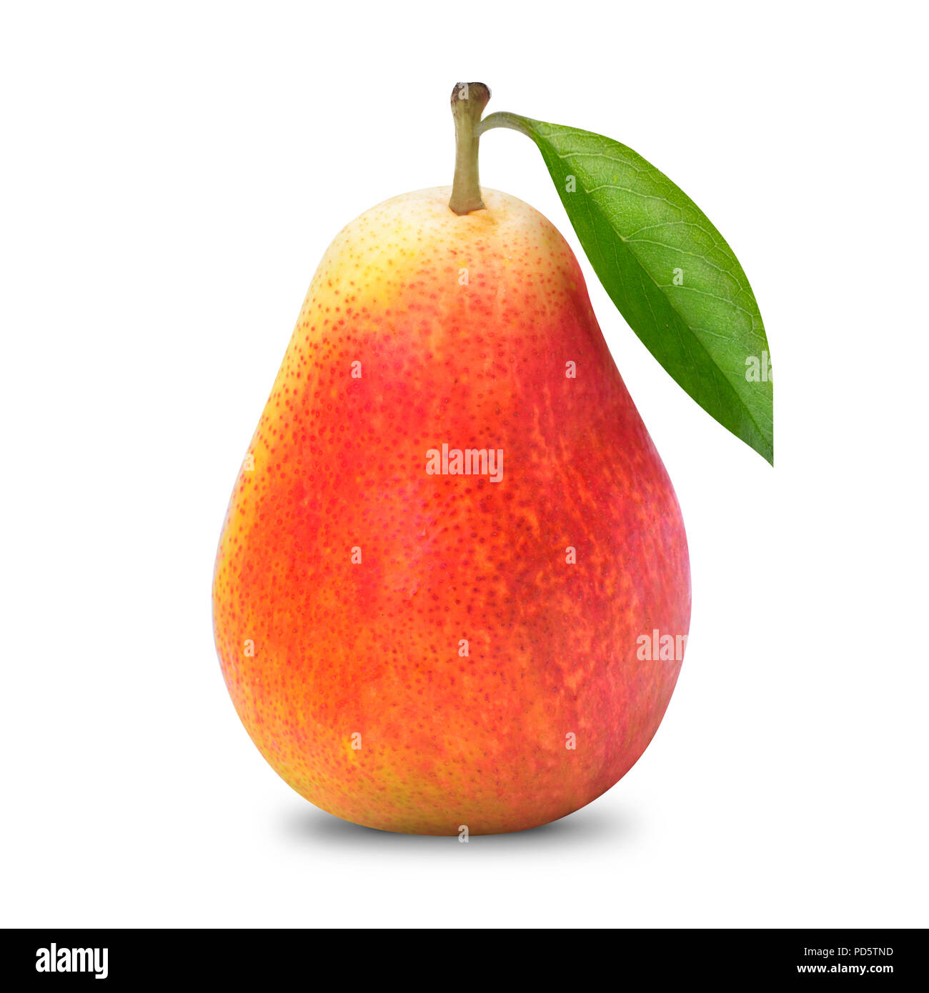 One pear isolated on white background Stock Photo - Alamy