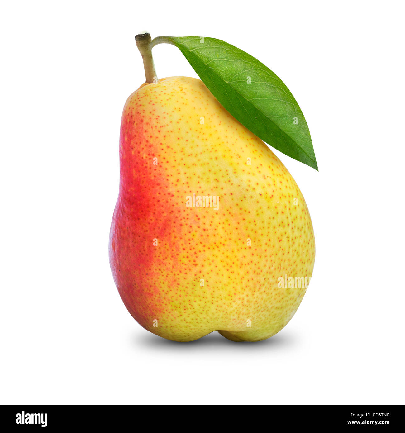 One pear isolated on white background Stock Photo - Alamy